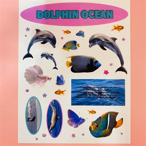 두근두근문구점 러버스픽미 돌고래 스티커 위시버킷