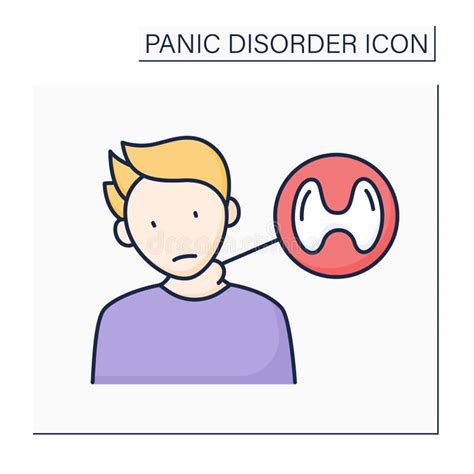 Hyperthyroidism Color Icon Stock Vector Illustration Of Lead 260320035