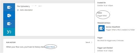 sharepoint online using flow trigger when a file is created in a