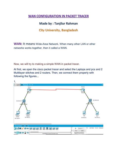 Wan Configuration In Packet Tracer By Tanjilur Rahman Pdf