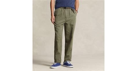 Ralph Lauren Relaxed Fit Twill Hiking Trouser In Green For Men Lyst