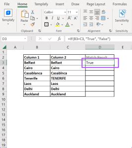 3 Ways To Compare Columns In Excel For Matches Guiding Tech