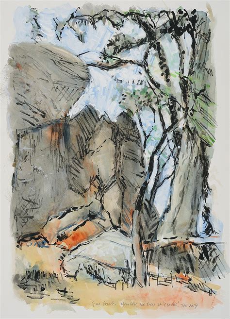 Monoliths And Trees At Clouds Charles Nodrum Gallery