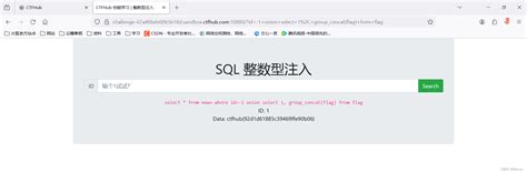 ctfhub（web sql注入） ctfhub技能书sql注入 csdn博客