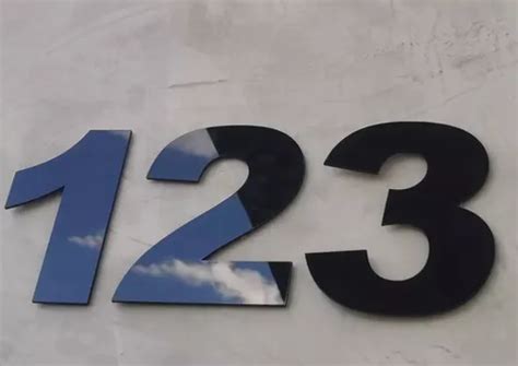 Kit 11 Numeros Em Acm 3mm Externo 6cm Altura Frete grátis