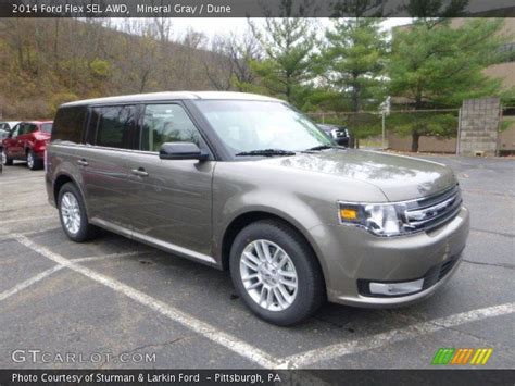 Mineral Gray 2014 Ford Flex Sel Awd Dune Interior