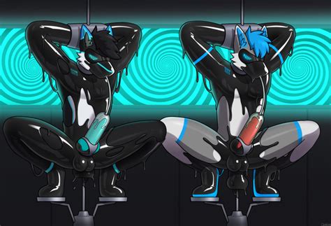Rule 34 Anal Anal Sex Barcode Blue Eyes Blue Hair Canid Canine Canis