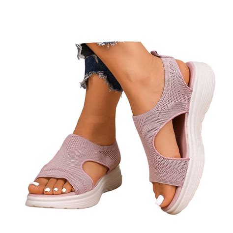 Womens Washable Slingback Orthopedic Slide Sport Sandals Mesh Platform Soft Sole Casual Sports