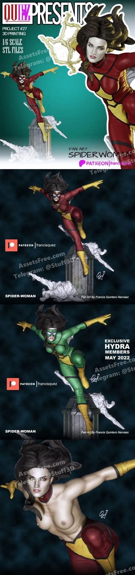 Spider Woman 3d Print Model Free High Quality Models For Your