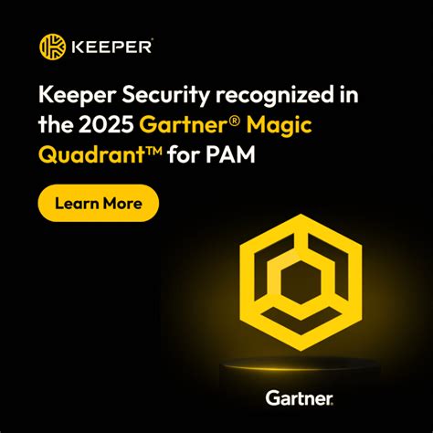 Keeper Named In 2025 Gartner® Magic Quadrant™ For Pam Keeper Security