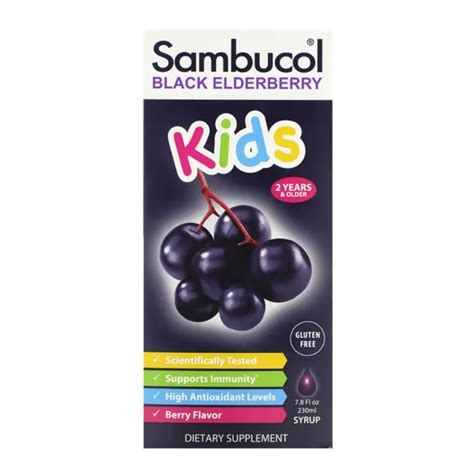 Самбукол Sambucol Kids черная бузина, витамин C для детей, PharmaCare ...