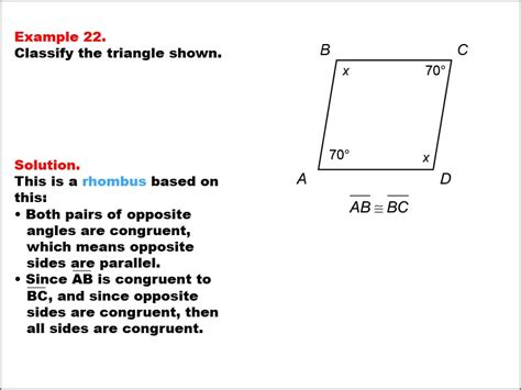 Math Example Polygons Quadrilateral Classification Example 22