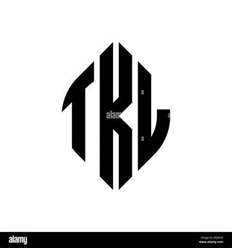 Tkl Circle Letter Logo Design With Circle And Ellipse Shape Tkl Ellipse Letters With