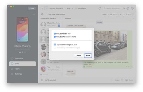 Export WhatsApp Chats and Attachments from iPhone to your computer in PDF, Excel, CSV, and RSMF ...