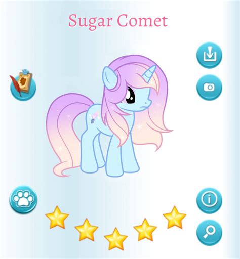 Sugar Comet Mlp The Game By Cstrawberrymilk On Deviantart