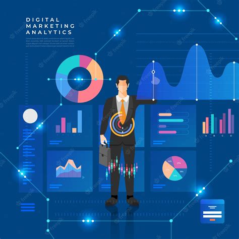 Premium Vector Concept Data Analysis Visualize With Graph And Chart Marketing Growth