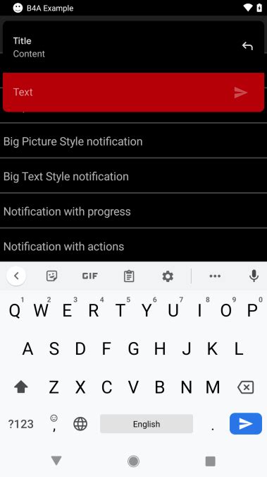 Notification With Reply Field B4x Programming Forum