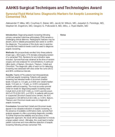 Surgical Technique Abstract Aahks