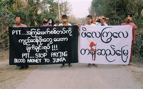 တန့်ဆည် ပင်မသပိတ် အင်အားစုများ ဦးဆောင်ကာ အကြမ်းဖက် စစ်တပ်၏ သွေးစွန်းငွေ ဖြတ်တောက်ရေး ချီတက