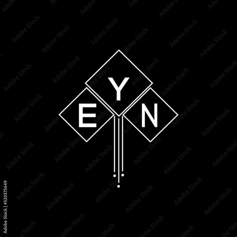 Eyn Letter Logo Design With White Background In Illustrator Eyn Vector Logo Modern Alphabet