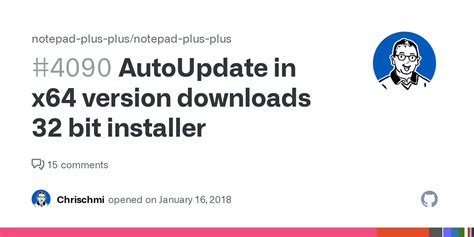Autoupdate In X64 Version Downloads 32 Bit Installer · Issue 4090