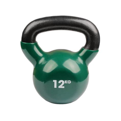 Ta Sport Solid Coated Kettlebell 12 Kg Green Fitnex