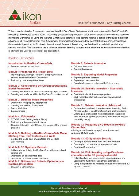 The Course Outline Pdf Ikon Science