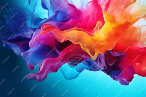 Premium Ai Image Art Flow Ink Water Smoke Liquid Cloud Bright Texture