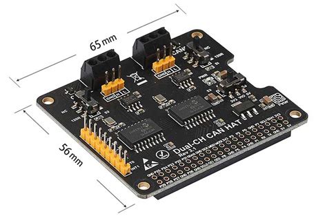 Channel CAN HAT For Raspberry Pi Dual Chips Solution Dual Chips