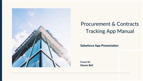 Steven Bell On Linkedin Salesforce Project Contract Procurement