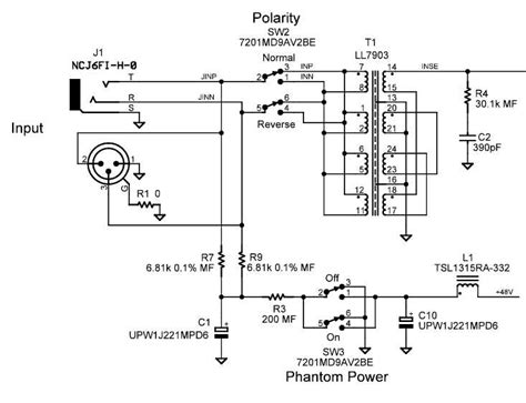 A Detailed Schematic Of A Tube Microphone Preamp