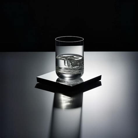 Premium Ai Image Glass On A Light