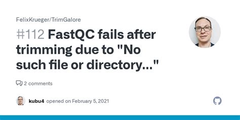 Fastqc Fails After Trimming Due To No Such File Or Directory