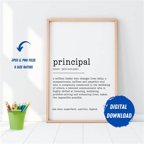 Principal Definition Print School Principal T Teacher