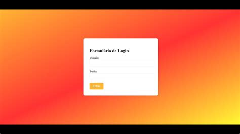 Chat Gpt Criando Formulário De Login Com Html E Css Em 1 Minuto Youtube