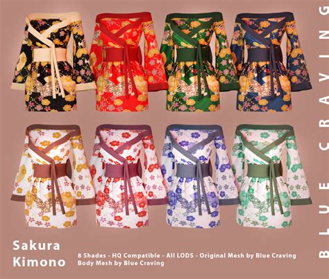 Sakura Kimono Blue Craving
