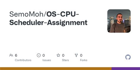 Github Semomohos Cpu Scheduler Assignment
