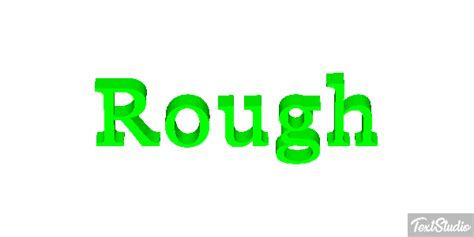 Rough Word Animated  Logo Designs