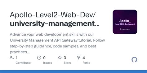 Github Apollo Level2 Web Devuniversity Management Api Gateway