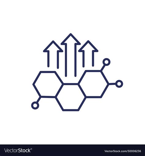 Human Growth Hormone Hgh Line Icon Royalty Free Vector Image
