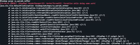 Purge Throws Error If Map Is Already Purged · Issue 490 · Bluemap