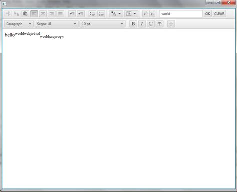Javafx Htmleditor Subscript And Superscript Text Stack Overflow