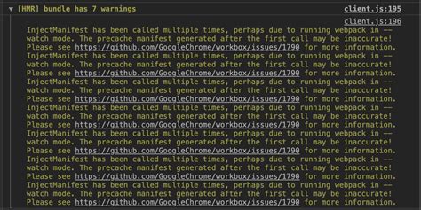 Precache Manifest Missing Entries When Recompiled Via Webpack Watch Issue 1790