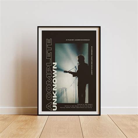 A Complete Unknown Movie Poster Etsy