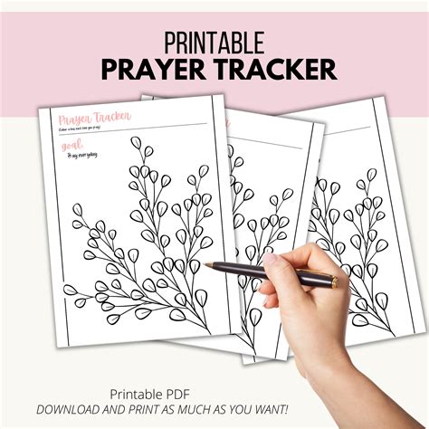 Printable Prayer Tracker Prayer Planner Prayer Journal Faith Journal