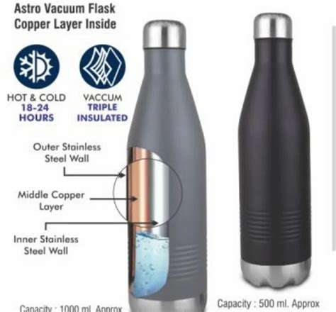 Plastic 500 Ml Astro Vacuum Flask Copper Layer Inside At Best Price In Plastic 500 Ml Astro Vacuum Flask Copper Layer Inside At Best Price In