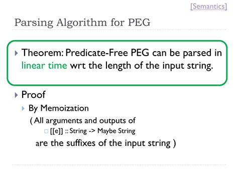 Ppt Parsing Expression Grammar And Packrat Parsing Survey