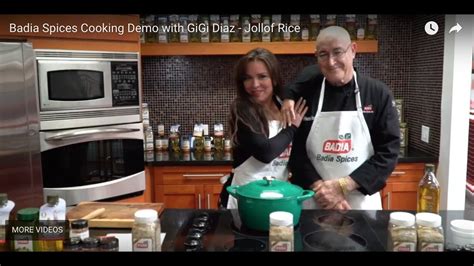 Badia Spices Cooking Demo With Gigi Diaz Jollof Rice Youtube