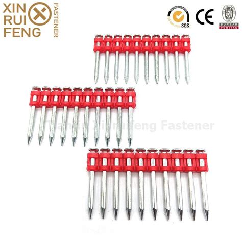 Customized Construction Red Color Gas Concrete Spit Nail Gas Pin Nails