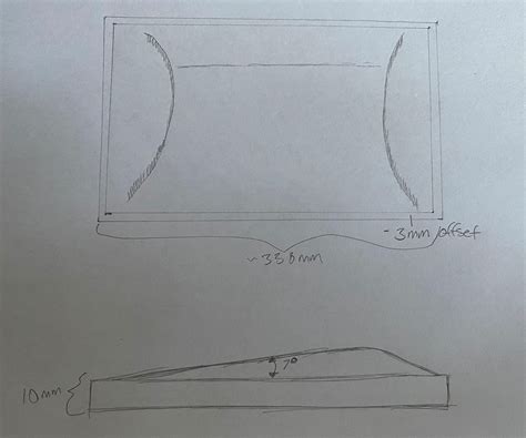 new user creating an angled curved surface on top of an existing